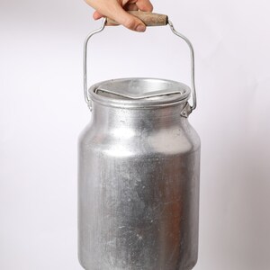 Large Soviet Aluminum Milk Can With Lid Vintage Kitchen Farmhouse Decor ...