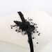 Black Goth Corsage, Gothic Wedding Corsage, Black Corsage, Black Flower ...