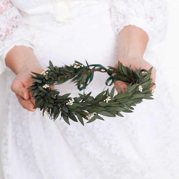 Greenery Crown - Etsy