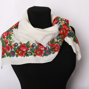 SALE ! Vintage Shawl Soviet Shawl Wool Floral Scarf Vintage Shawl Women ...
