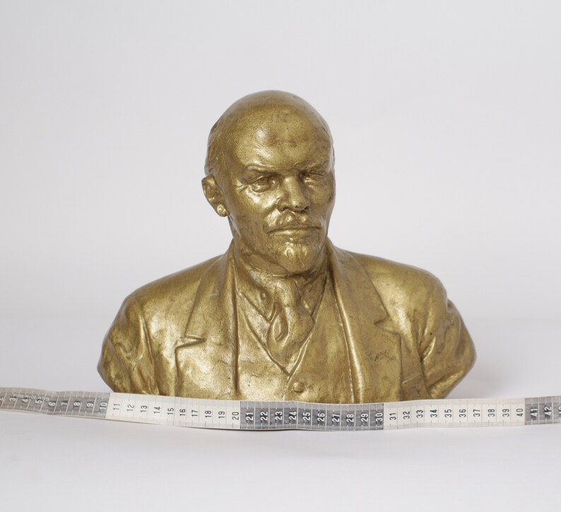 Bust of Lenin, Vintage Bust of Lenin, Communist Movement, Ceramic Lenin ...