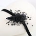 Black Goth Corsage, Gothic Wedding Corsage, Black Corsage, Black Flower ...