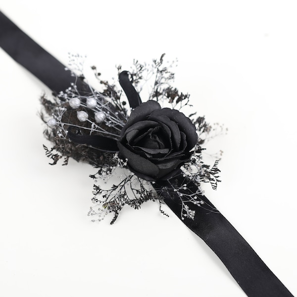 Black Corsage - Etsy