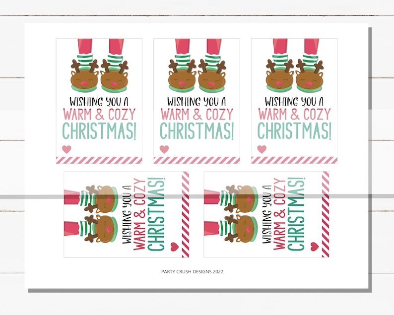 Christmas Socks Gift Tags DIGITAL DOWNLOAD - Etsy