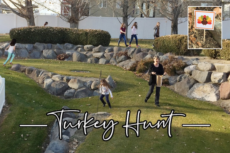 Turkey Hunt Thanksgiving Game Printable DIGITAL DOWNLOAD - Etsy