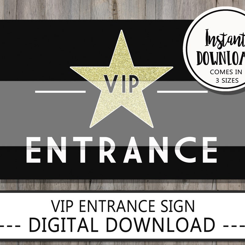 Vip Sign - Etsy