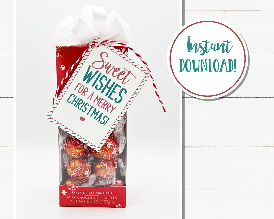 Sweet Wishes Christmas Gift Tags DIGITAL DOWNLOAD - Etsy