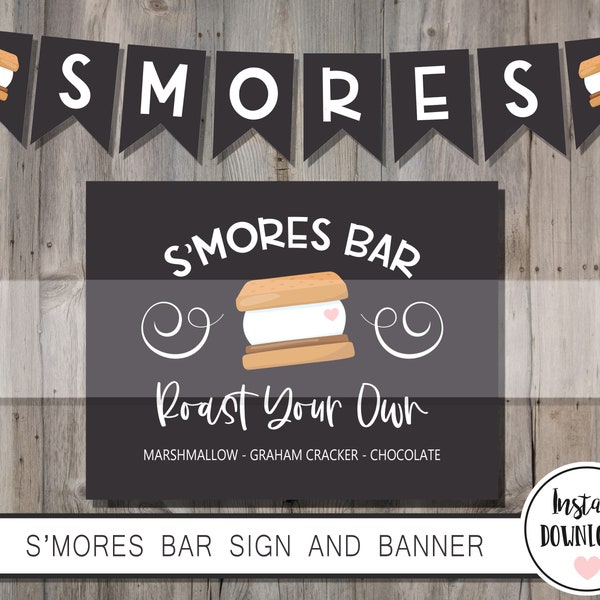Smore Bar Sign - Etsy