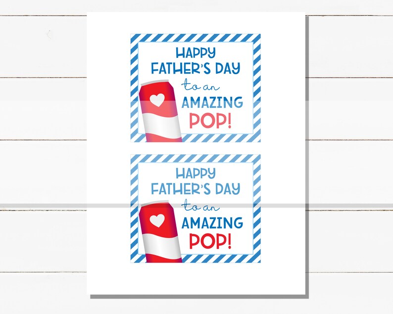 Happy Father's Day Pop Tags - Etsy