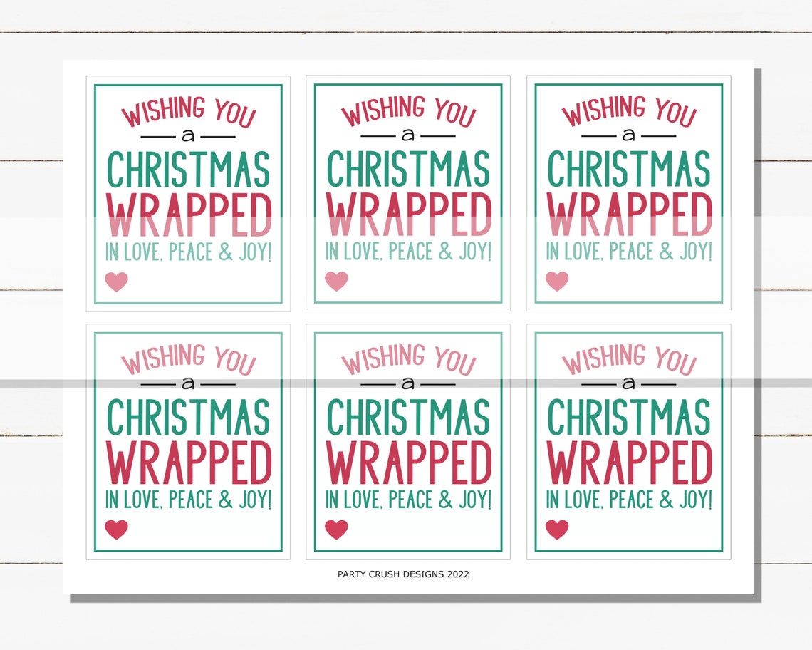 Wrapping Paper Gift Tags DIGITAL DOWNLOAD - Etsy