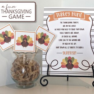 Turkey Hunt Thanksgiving Game Printable DIGITAL DOWNLOAD - Etsy