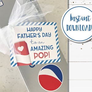 Happy Father's Day Pop Tags - Etsy