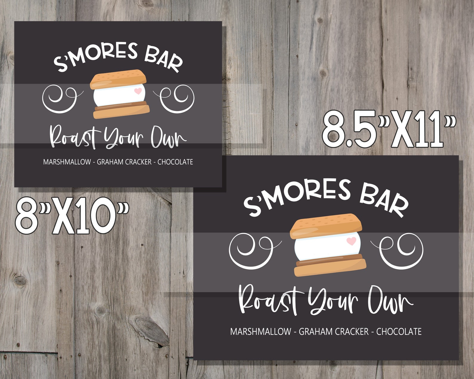 Smores Bar Sign and Banner DIGITAL DOWNLOAD | Etsy