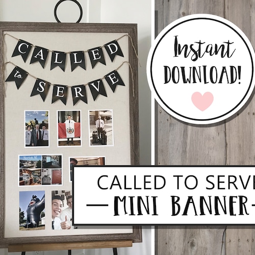 MISSION CALL Opening Kit Called to Serve Banner LDS - Etsy