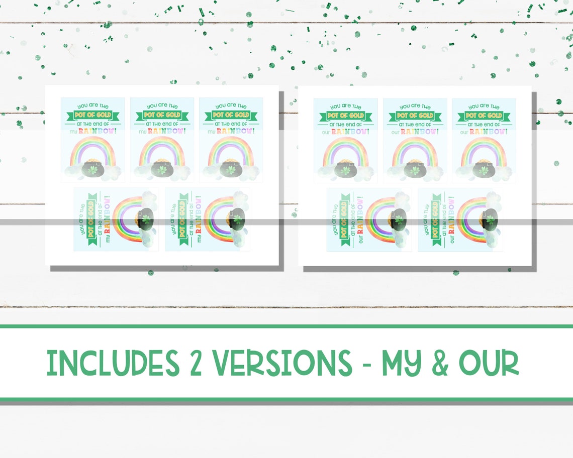 St. Patrick's Day Treat Tag DIGITAL DOWNLOAD - Etsy