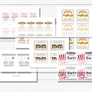 Thank You Treat/gift Tag Bundle DIGITAL DOWNLOAD - Etsy