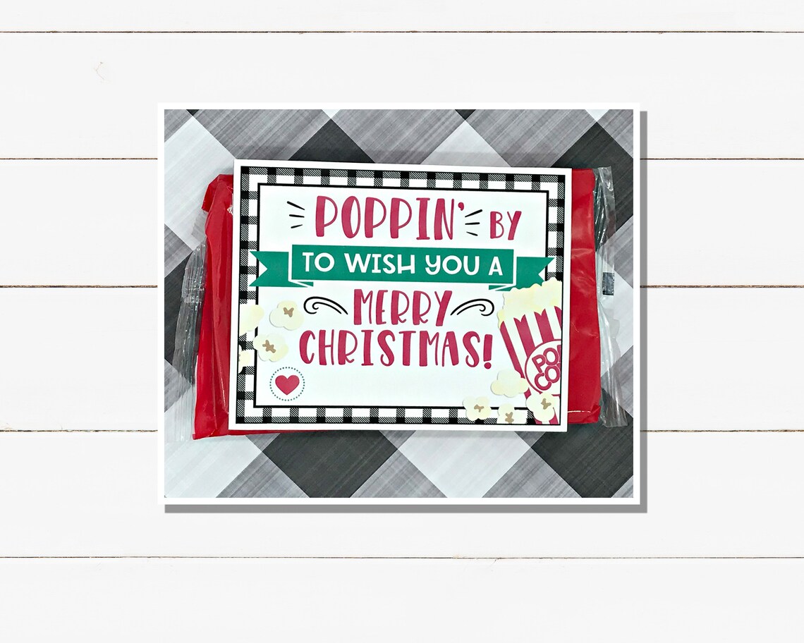 Poppin' by Gift Tags DIGITAL DOWNLOAD | Etsy