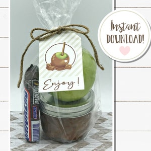 Caramel Apple Gift Tags DIGITAL DOWNLOAD - Etsy