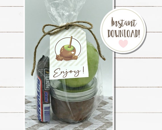 Caramel Apple Gift Tags DIGITAL DOWNLOAD | Etsy