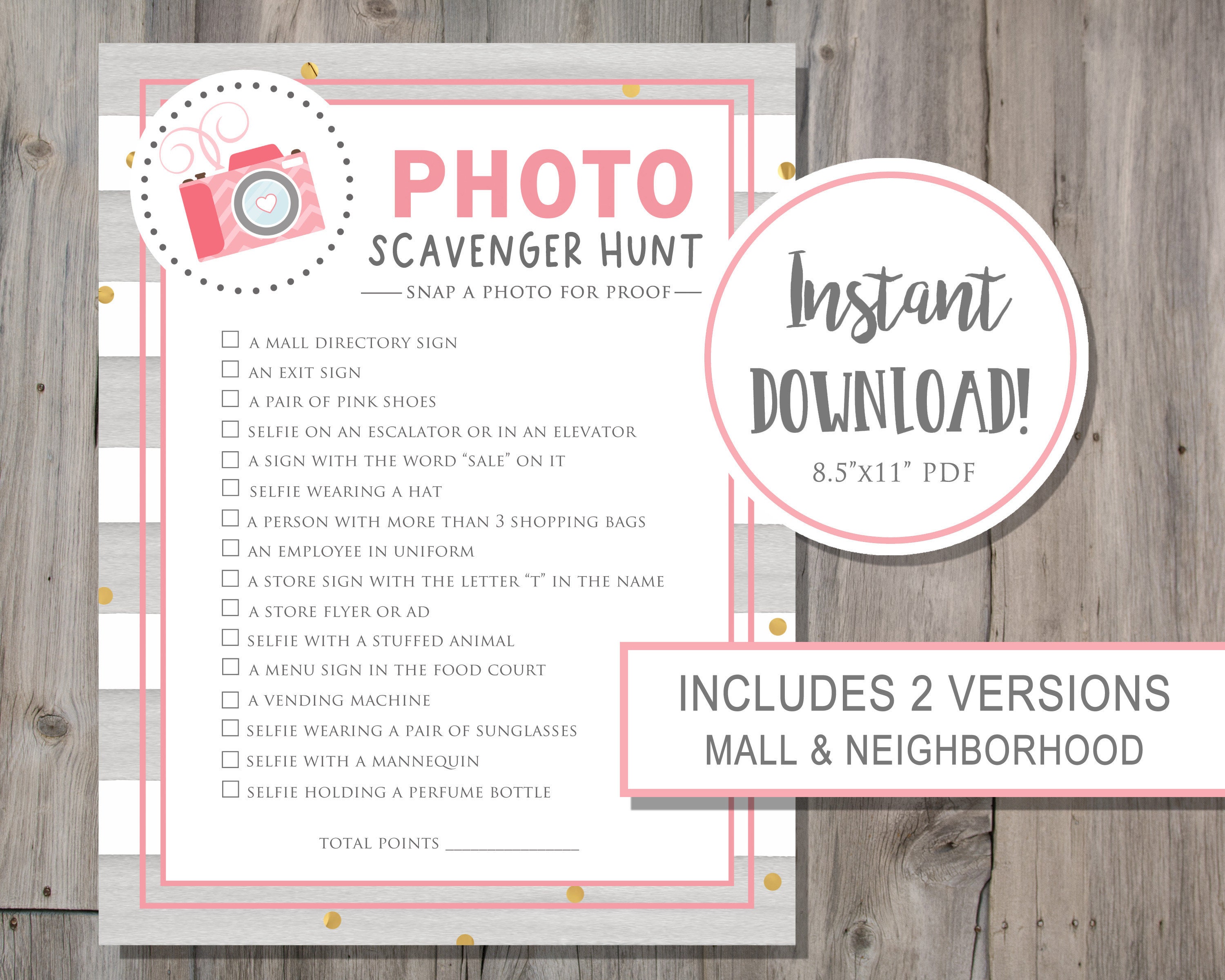 Photo Scavenger Hunt DIGITAL DOWNLOAD - Etsy