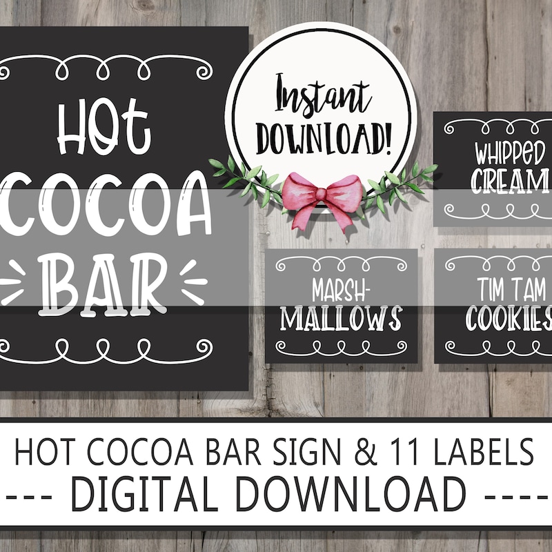 Hot Cocoa Bar Sign - Etsy