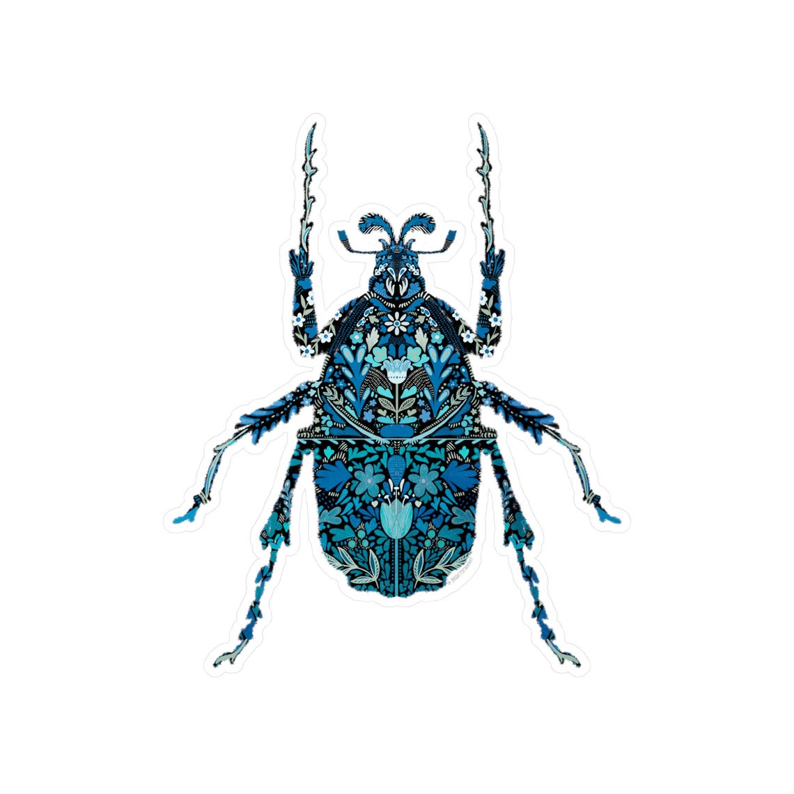 The Beetle Sticker, Vinyl, Waterproof Sticker in Multiple Sizes - Etsy