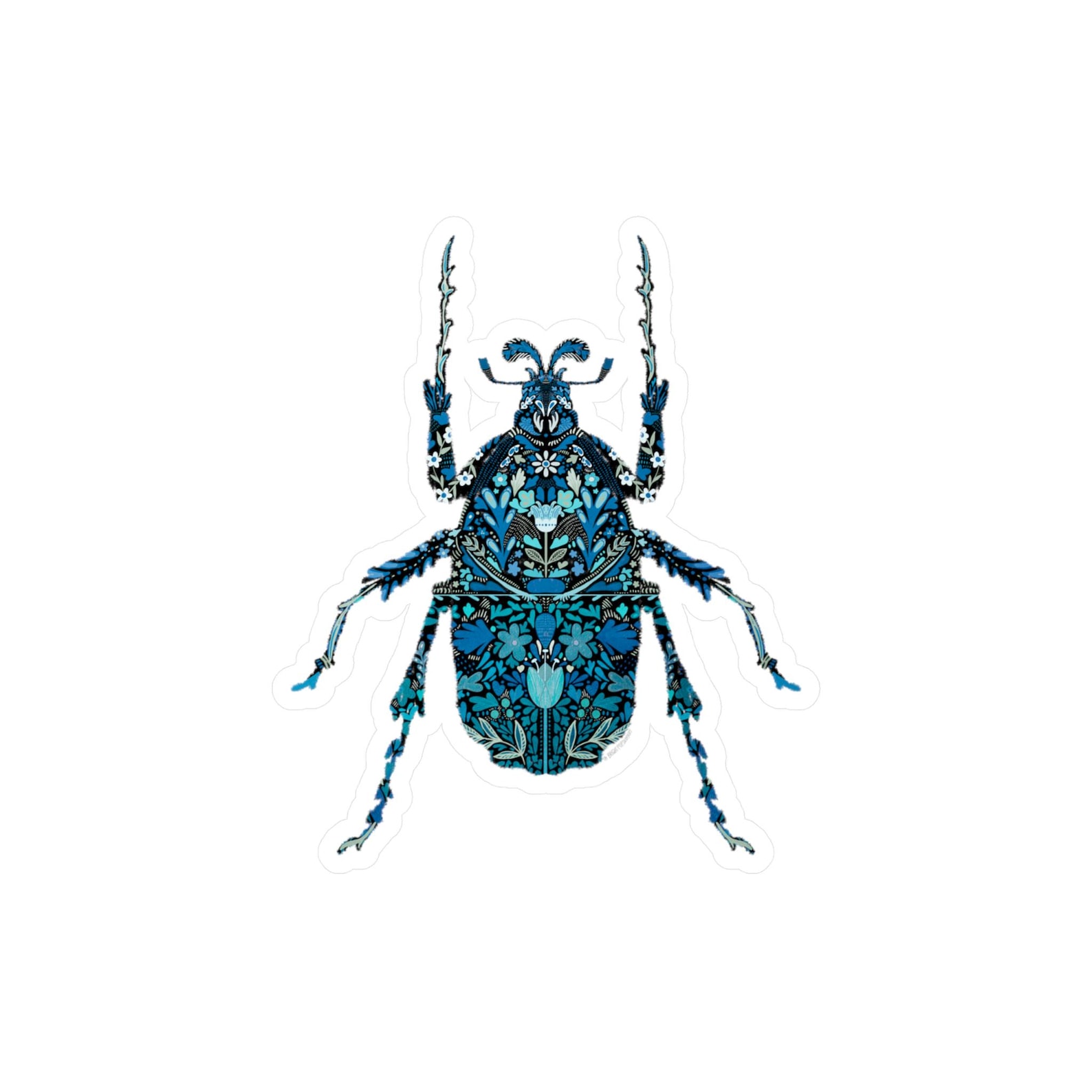 The Beetle Sticker, Vinyl, Waterproof Sticker in Multiple Sizes - Etsy