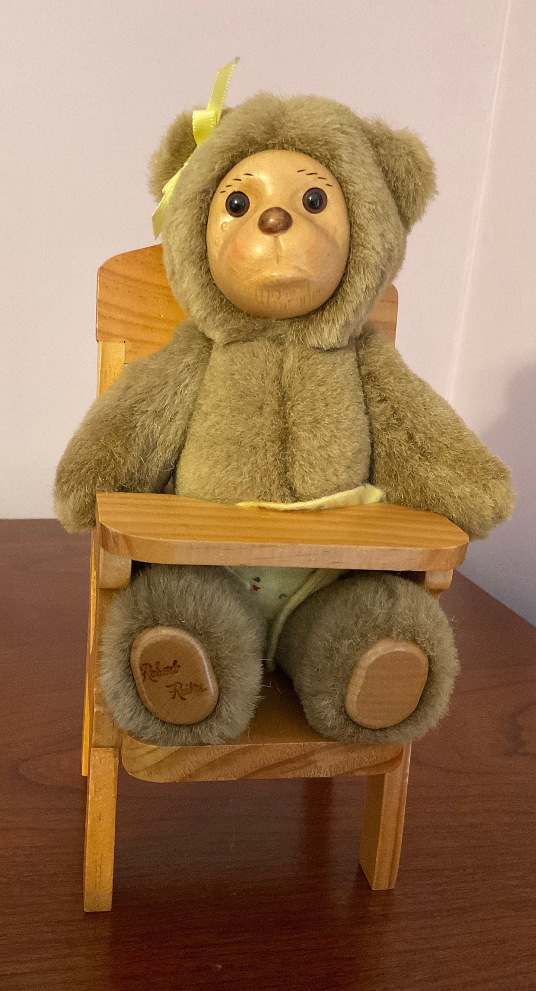 Raikes Applause Nursery Pouting Bear in Highchair - Etsy