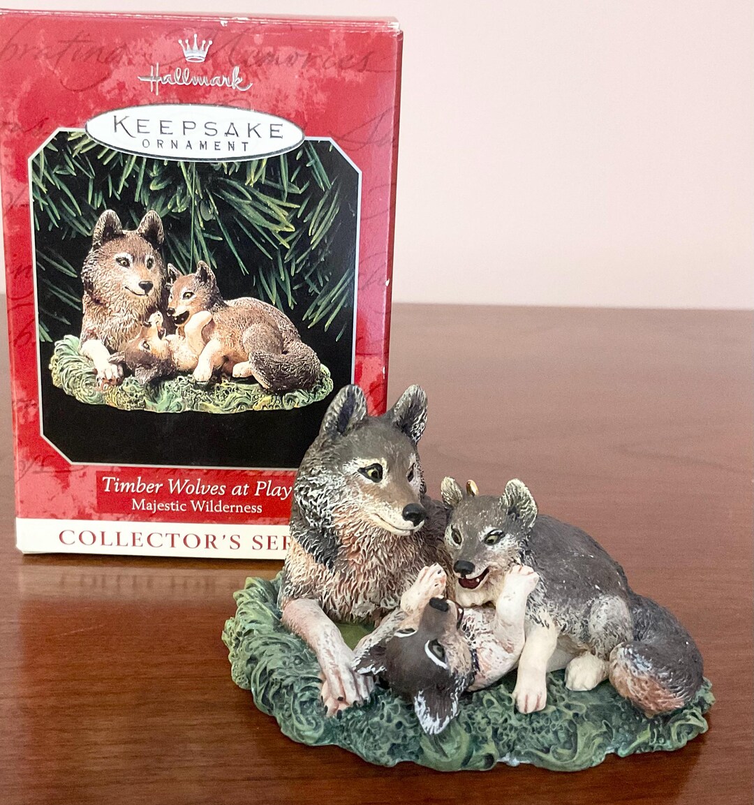 Hallmark Timber Wolves at Play 1998 - Etsy