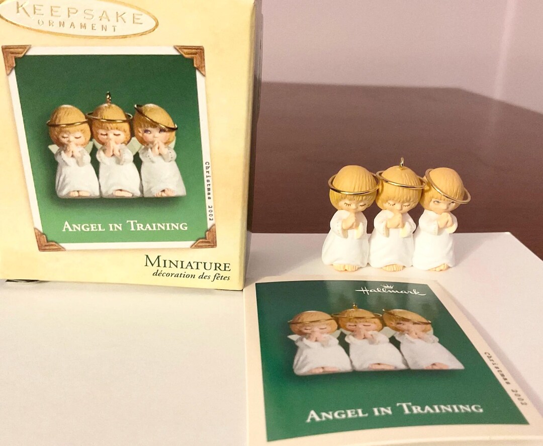 Hallmark Angel in Training Miniature 2002 - Etsy