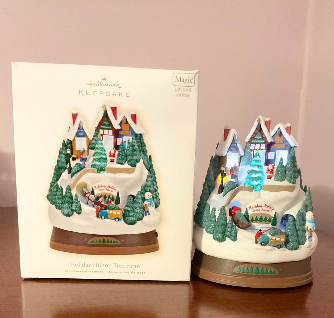 Hallmark Holiday Hilltop Tree Farm Light, Sound and Motion 2009 - Etsy