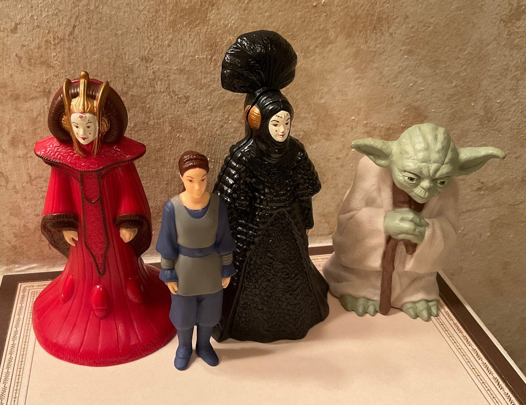 Star Wars Yoda & Queen Amidala Figure - Etsy