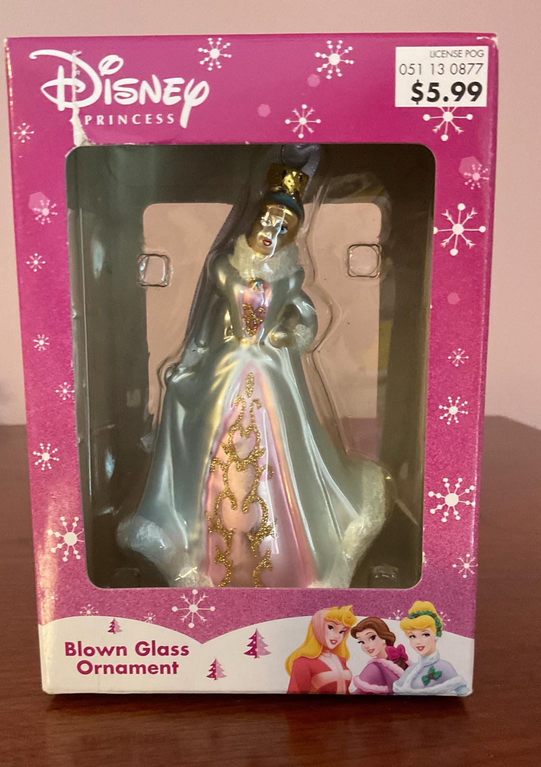 Disney Princess Cinderella Blown Glass Ornament - Etsy
