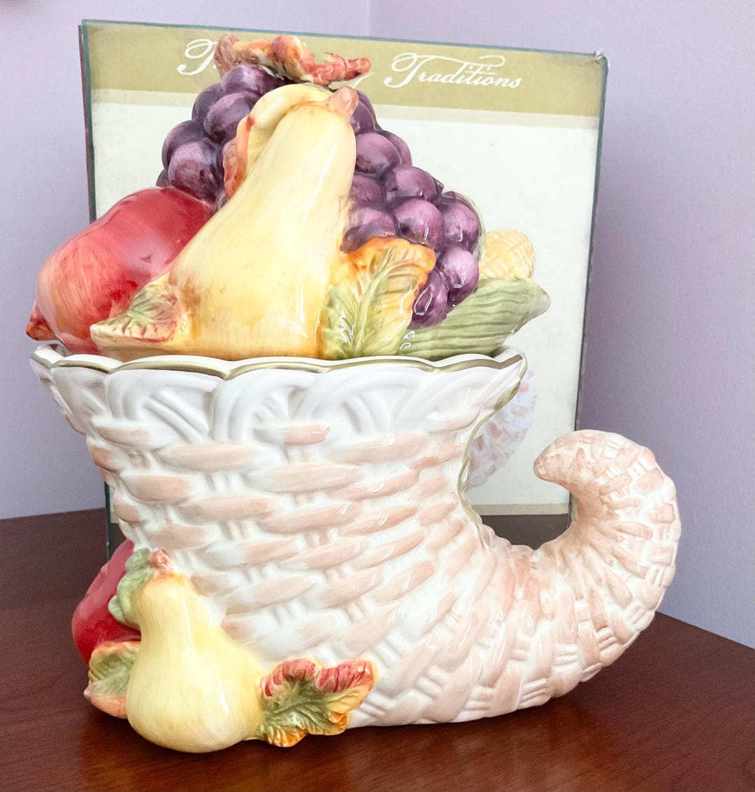 Cracker Barrel Cornucopia Cookie Jar New - Etsy