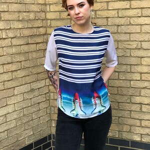 Y2K Space Ship Rocket Boxy Top - Etsy