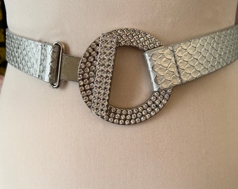 Y2k Rhinestone Belt - Etsy