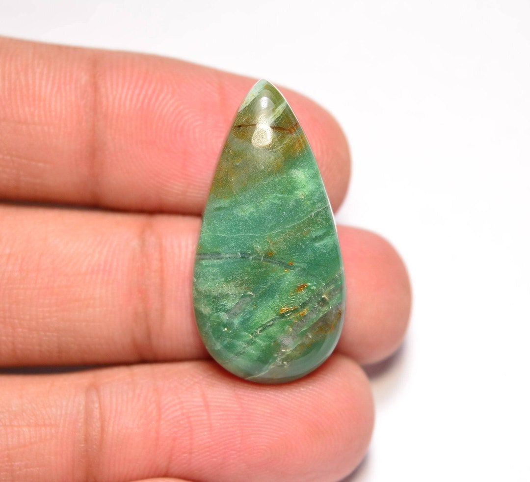 Gary Green Jasper Cabochon...larsonite Cabochon...pear Cabochon ...