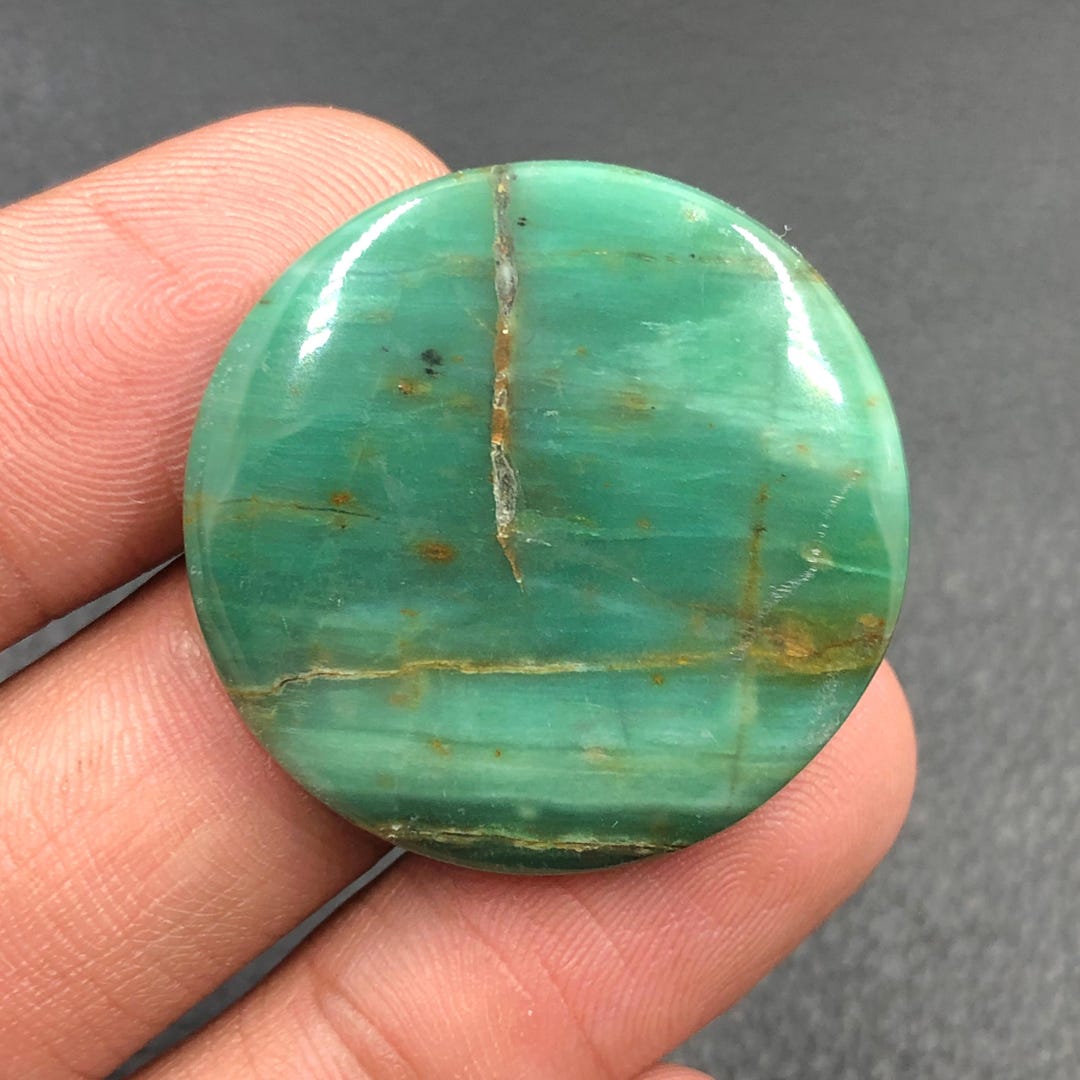 Gary Green Jasper Cabochon...larsonite Jasper Cabochon...round Cabochon ...