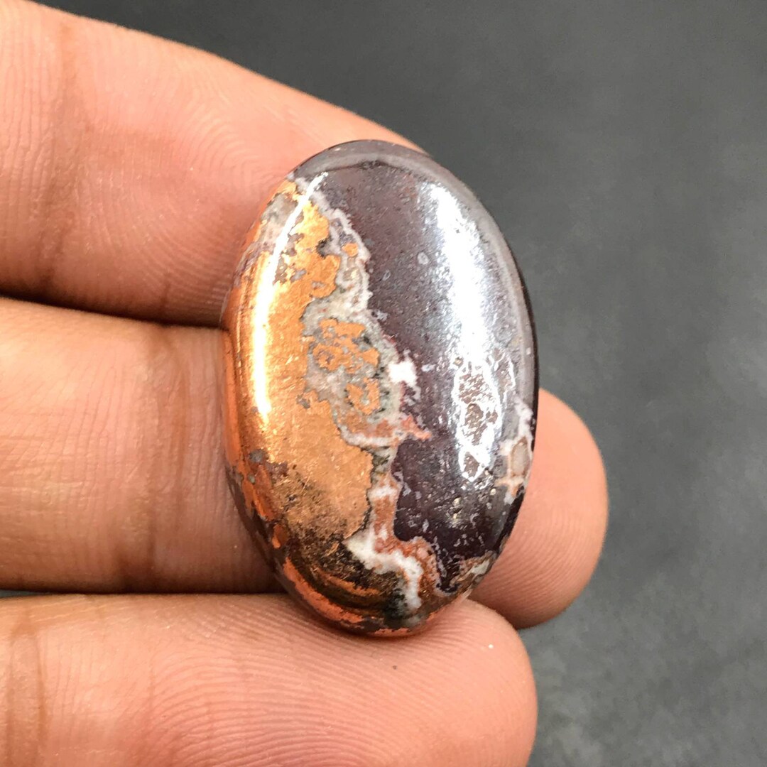 Native Copper Cabochon...oval Cabochon...26x18x7 Mm...50 Cts...a#l1169 ...