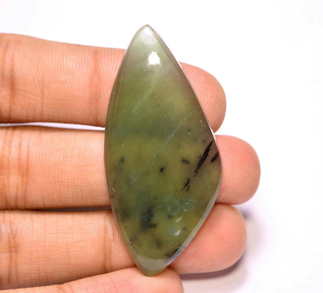 Serpentine Cabochon... Freeform Cabochon...50x23x5 Mm...42 Cts...aj7325 ...