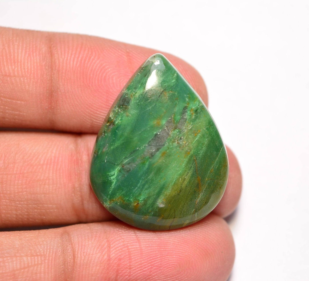 Gary Green Jasper Cabochon...larsonite Cabochon...pear Cabochon ...