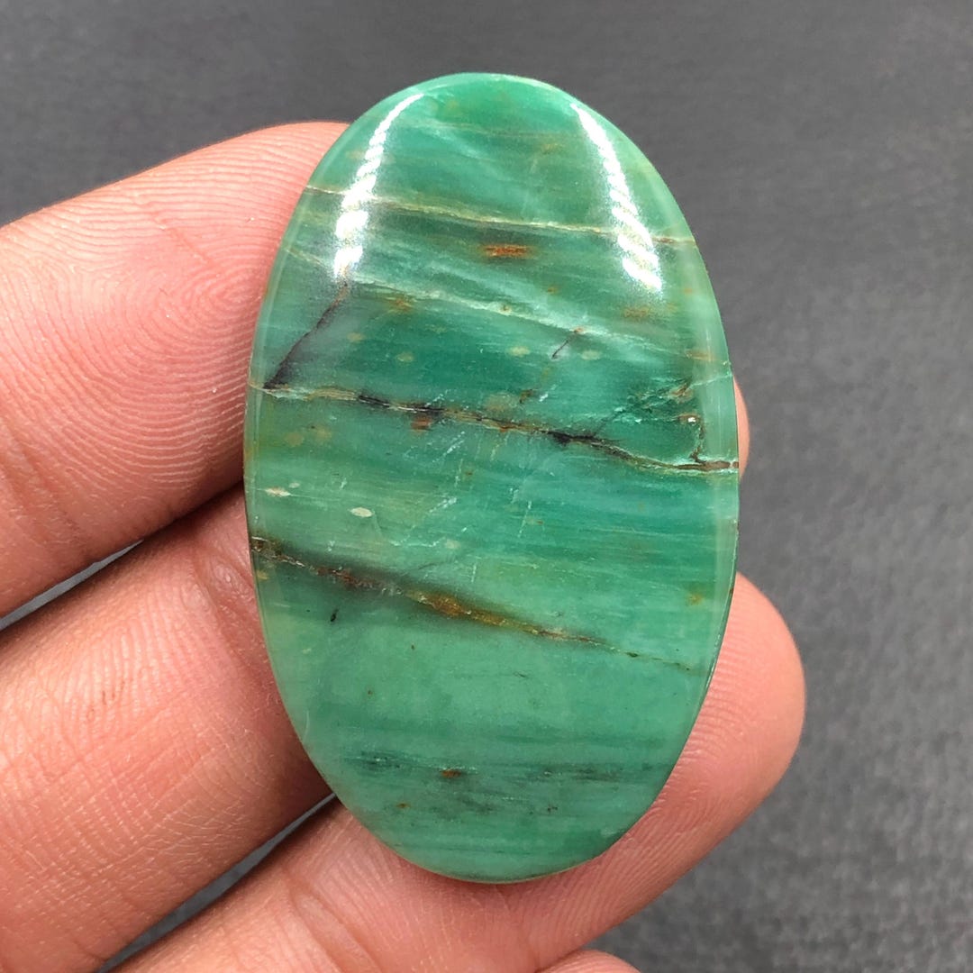 Gary Green Jasper Cabochon...larsonite Jasper Cabochon...oval Cabochon ...