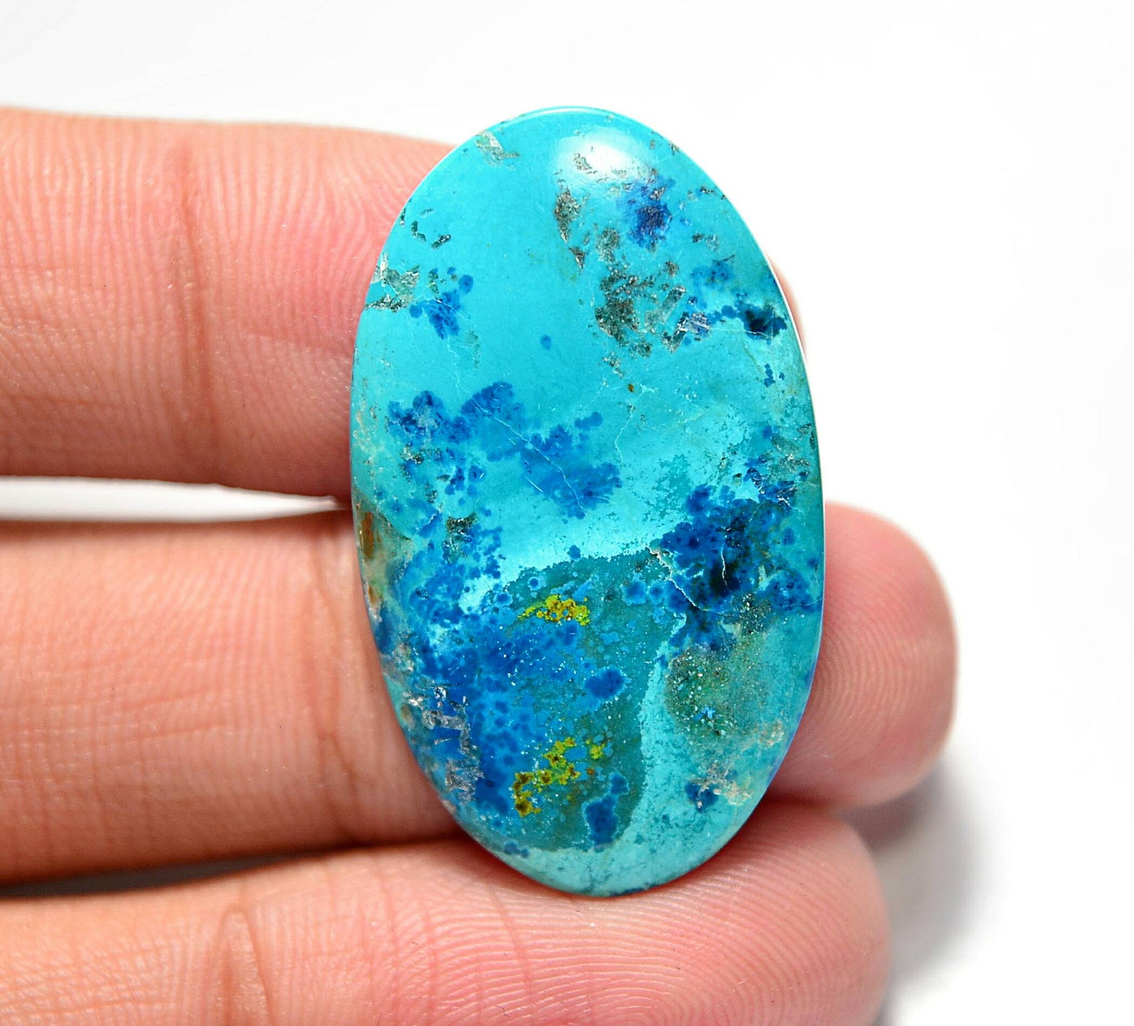 Natural Azurite Shattuckite Cabochon.. Peruvian Azurite - Etsy