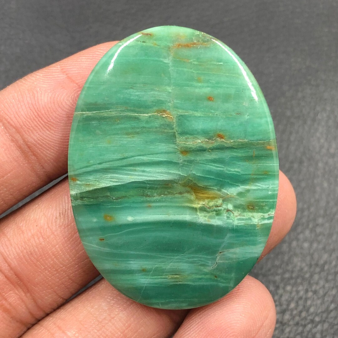 Gary Green Jasper Cabochon...larsonite Jasper Cabochon...oval Cabochon ...