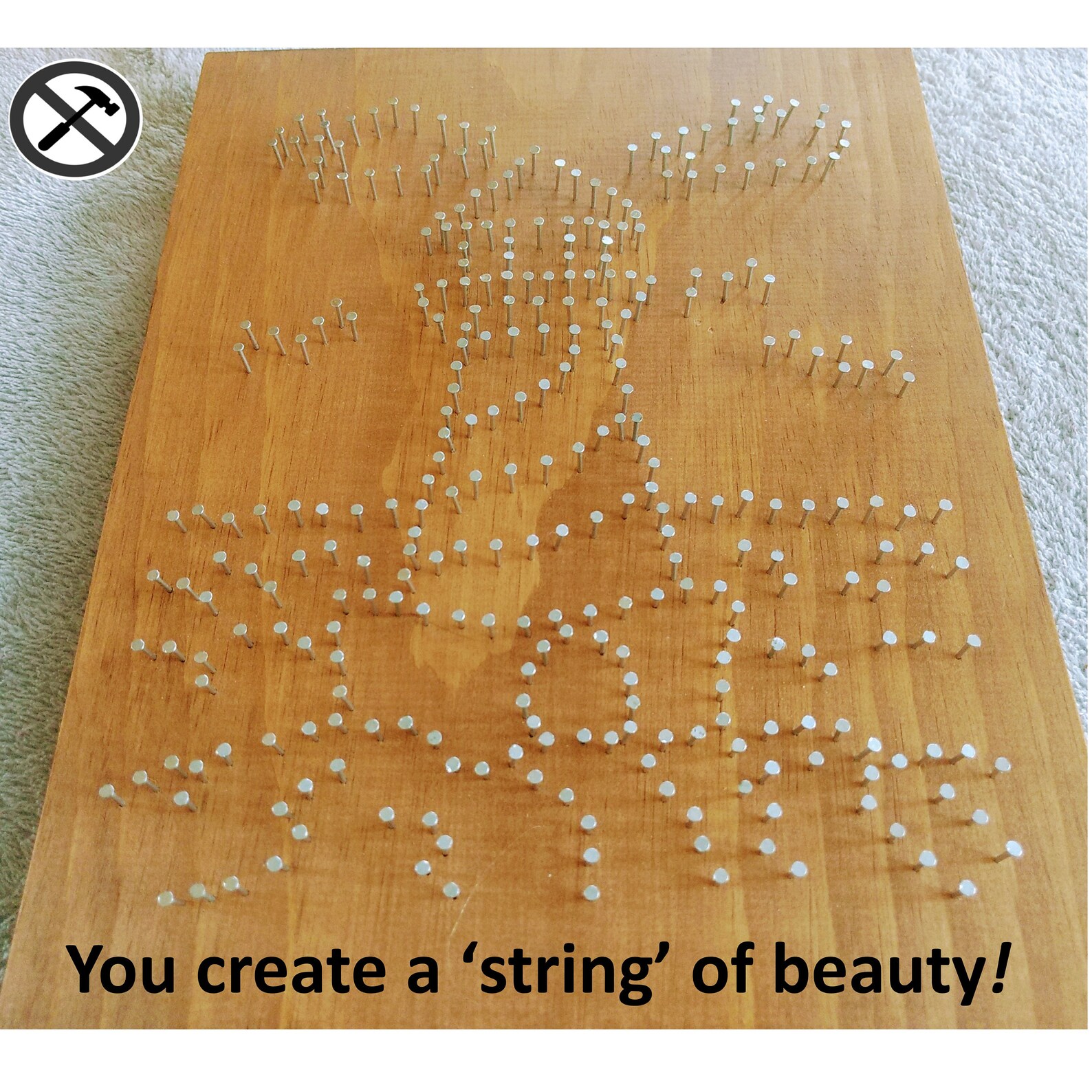 Nails In, Ready to String, No Tools Required, Choice of Colors, Unique ...