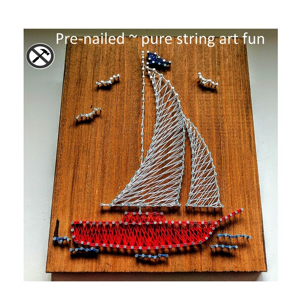 Sailboat String Art - Etsy