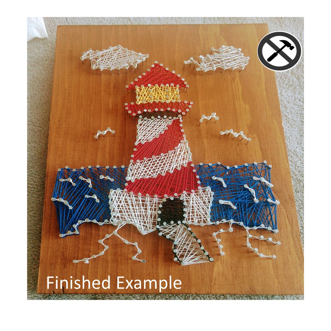 Nails In, Ready to String, No Tools Required, Choice of Colors, Unique ...