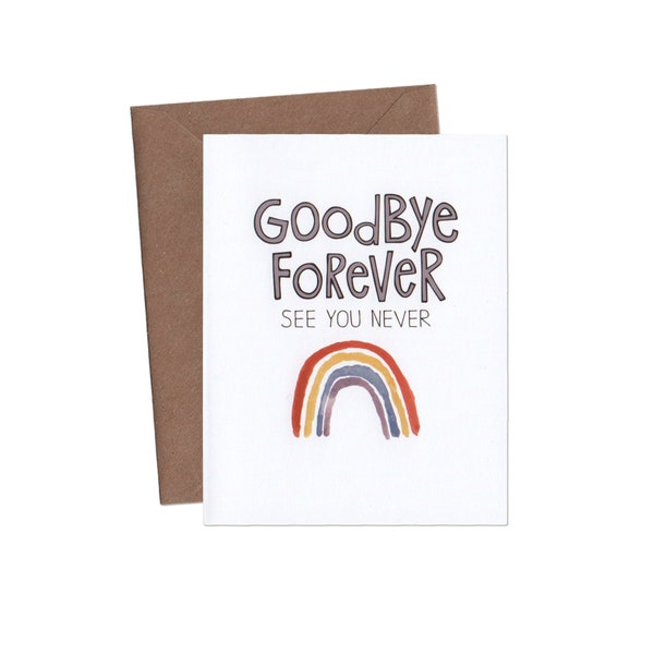 Goodbye Card - Etsy