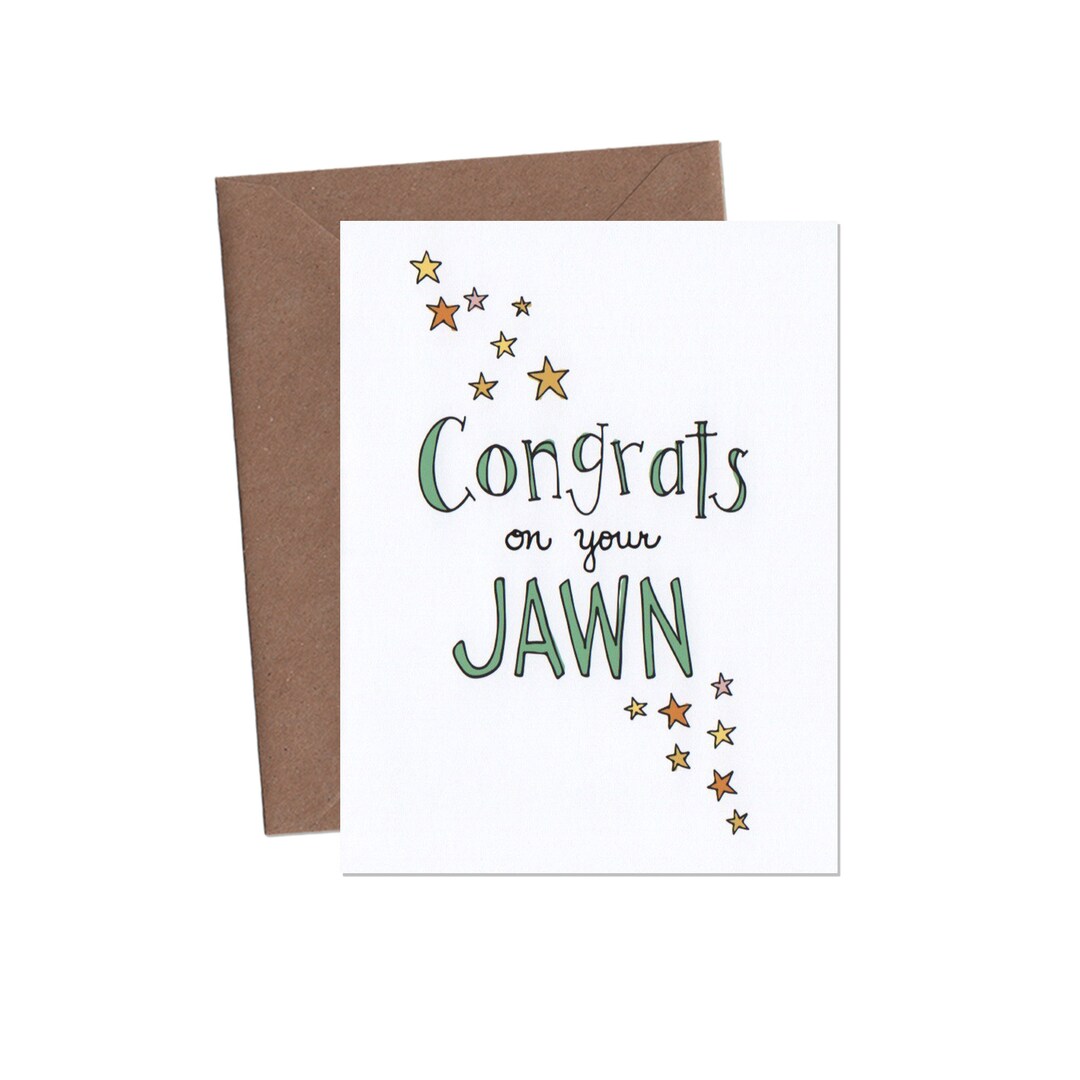 Congrats on Your Jawn Card Philly Jawn Card Funny - Etsy