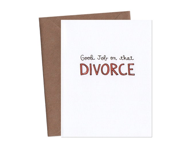 Divorce Card - Funny Wedding Card - Funny Congratulations Card ...
